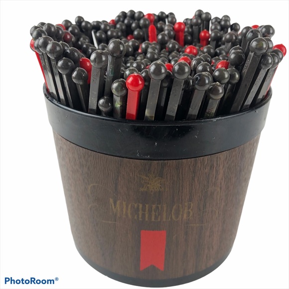 Dining | Barware Vintage Michelob Bucket Wswizzle Sticks | Poshmark
